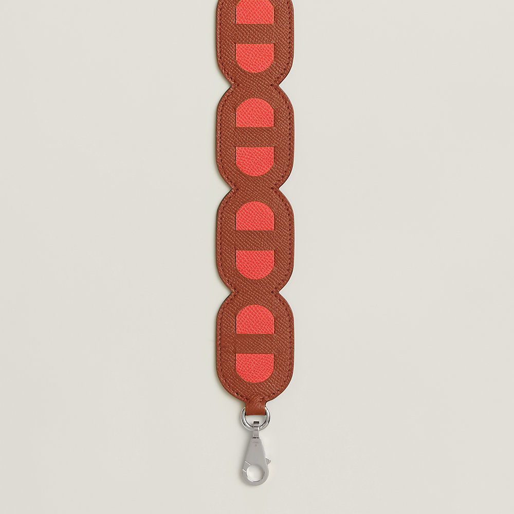 Maillons bag strap - Green | Hermès Singapore
