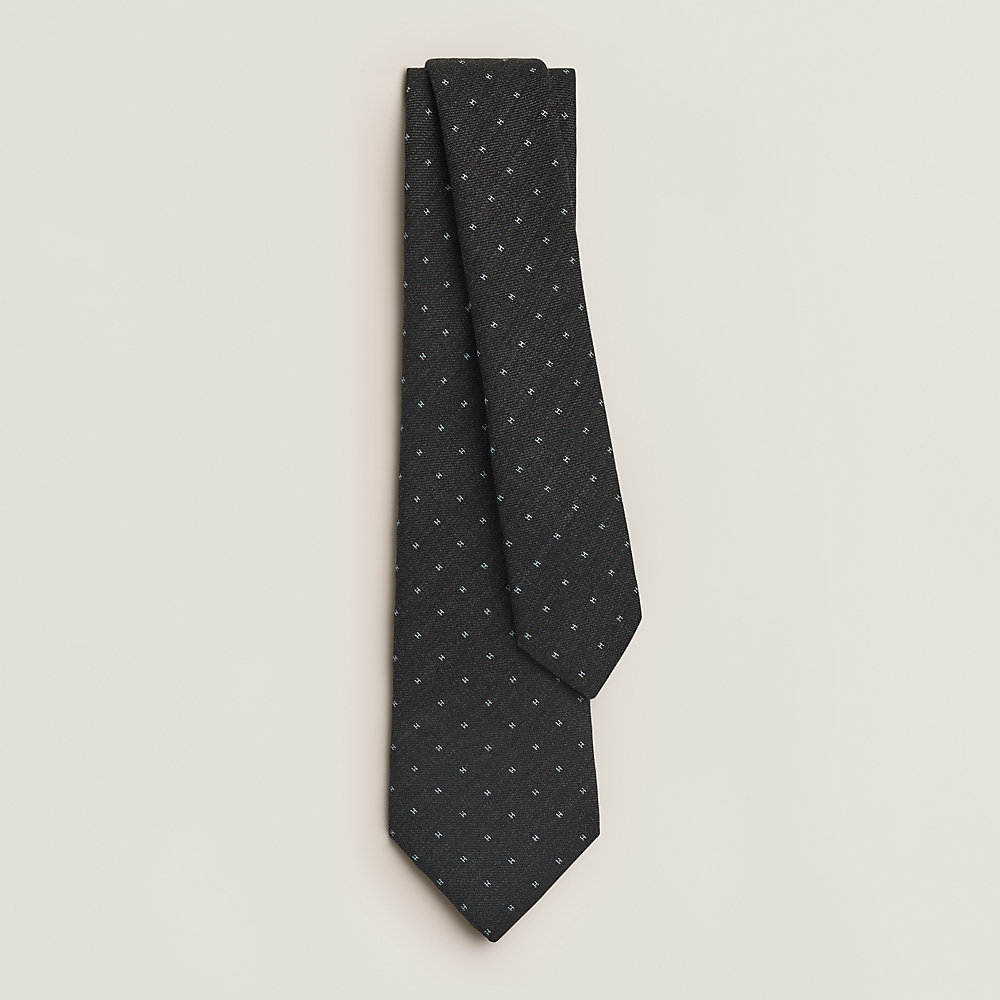 Micro H tie - Grey | Hermès USA