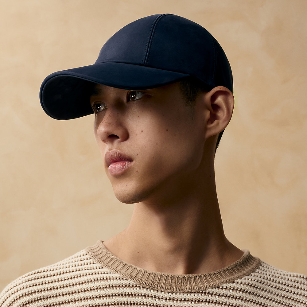 Miles Soft cap - Blue | Hermès Ireland
