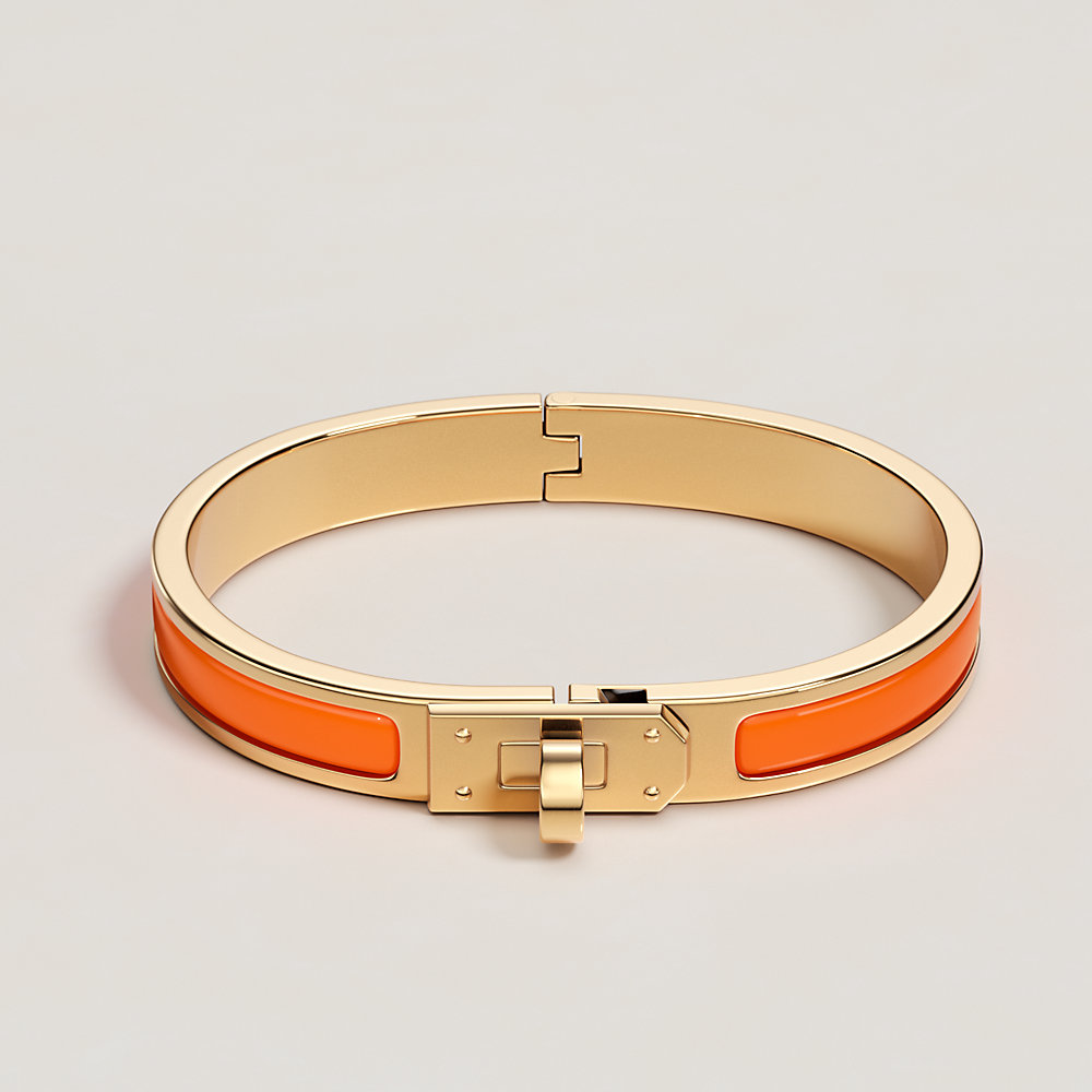 Mini Clic Kelly bracelet - Orange | Hermès Singapore