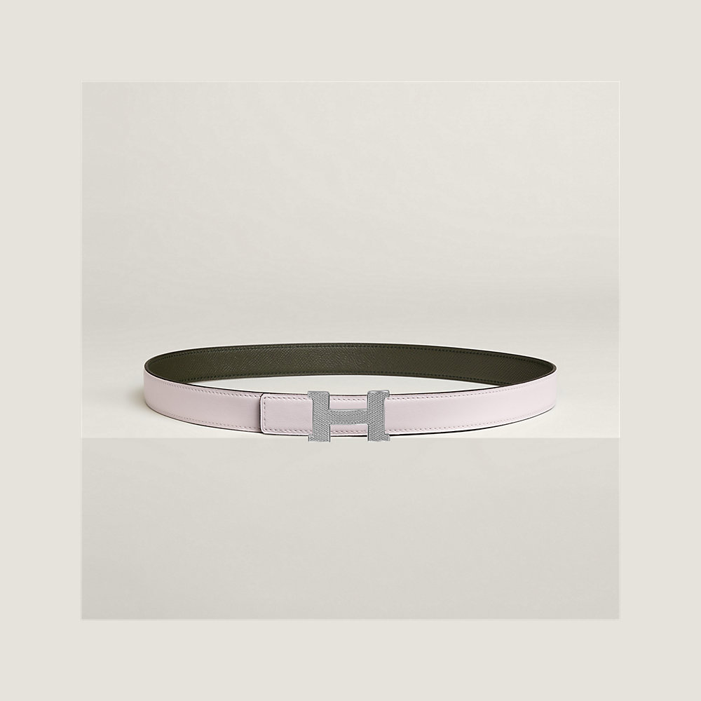 Mini Constance Guillochee belt buckle & Reversible leather strap 24 mm ...