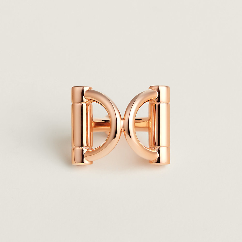 Mini Double D Twilly ring - Red | Hermès UK