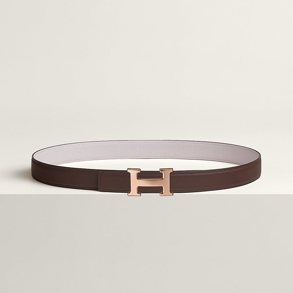 Mini H belt buckle & Reversible leather strap 24 mm | Hermès USA