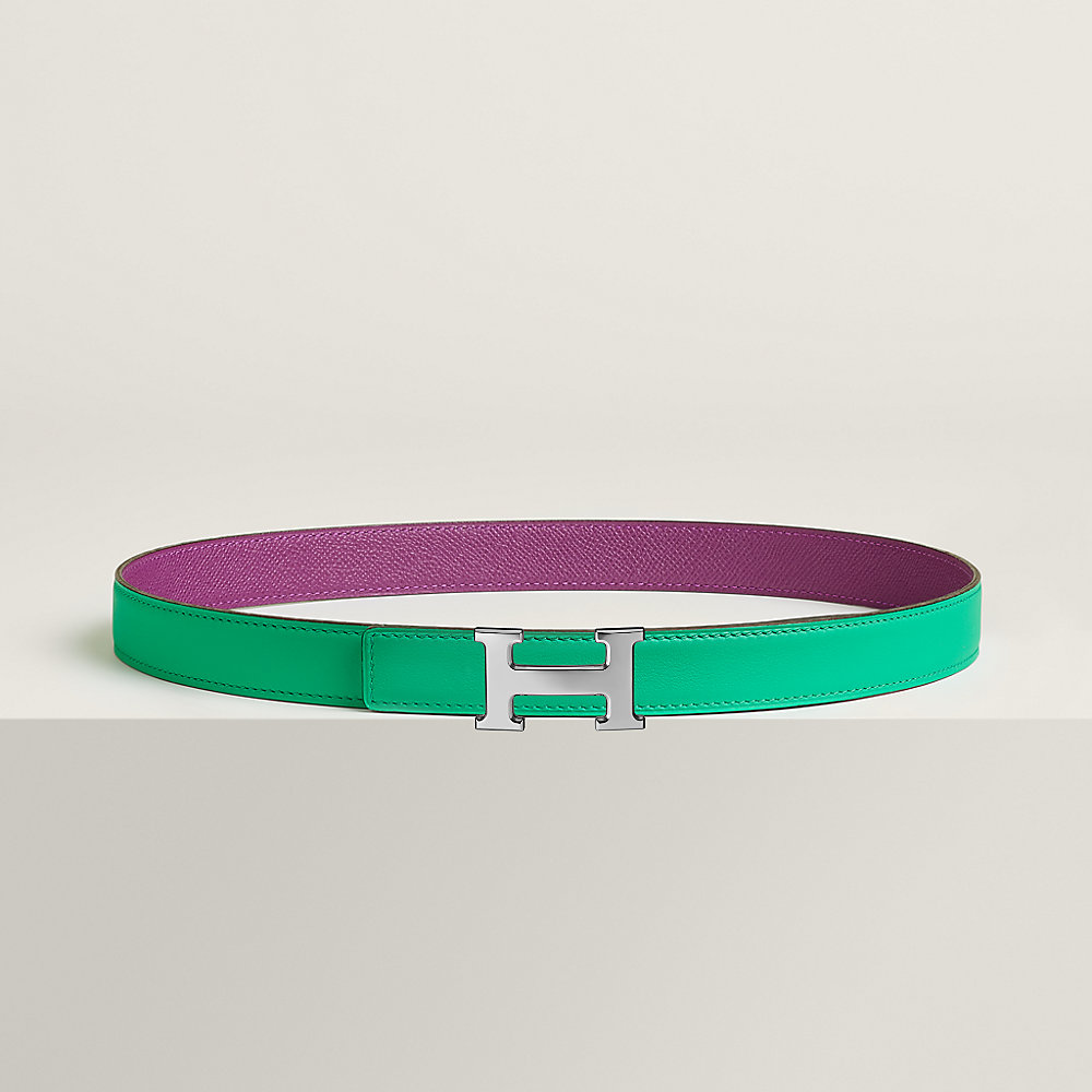 Mini H belt buckle & Reversible leather strap 24 mm | Hermès UK