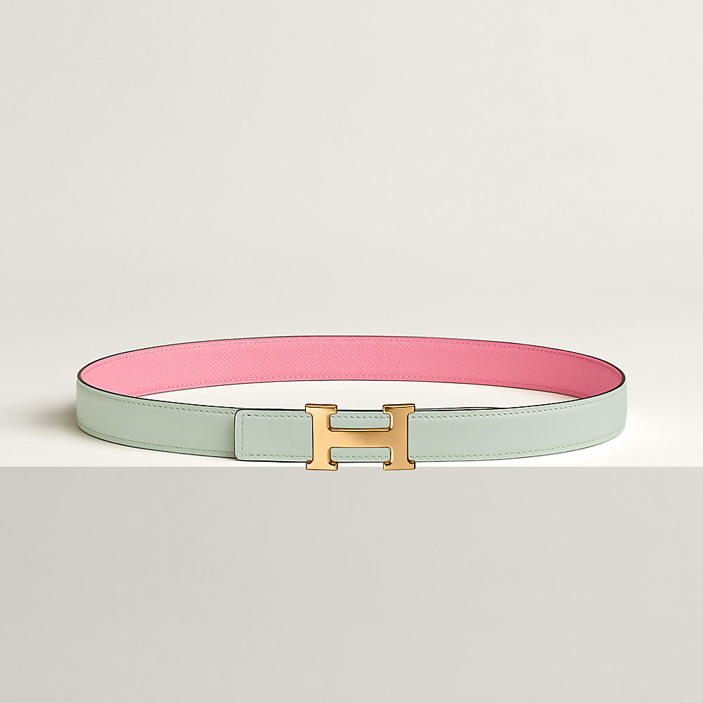 Mini H belt buckle & Reversible leather strap 24 mm | Hermès UK