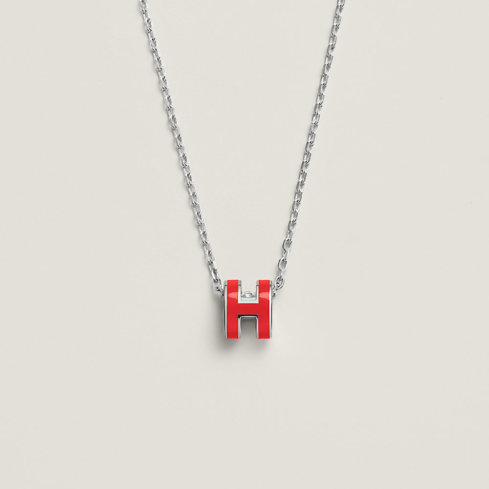 Mini Pop H pendant - Red | Hermès UK