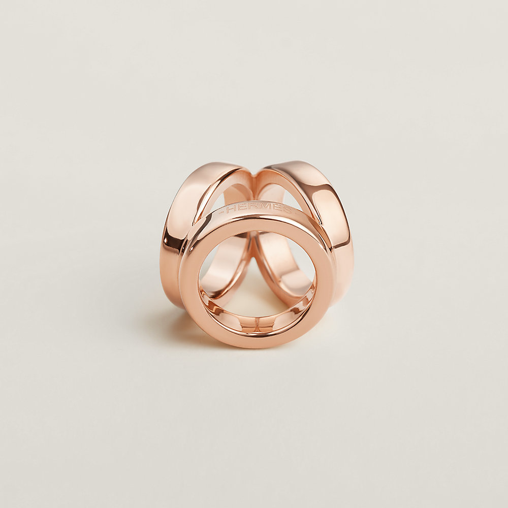 Mini Trio Twilly ring - Pink | Hermès Hong Kong SAR