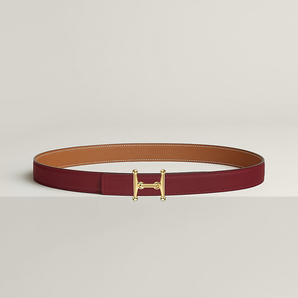 Mors H belt buckle & Reversible leather strap 24 mm | Hermès Netherlands