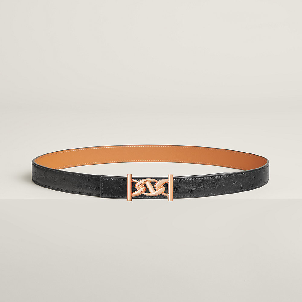 My H belt buckle & Leather strap 24 mm | Hermès USA