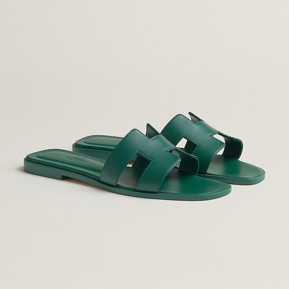 Oran sandal - Green | Hermès UK