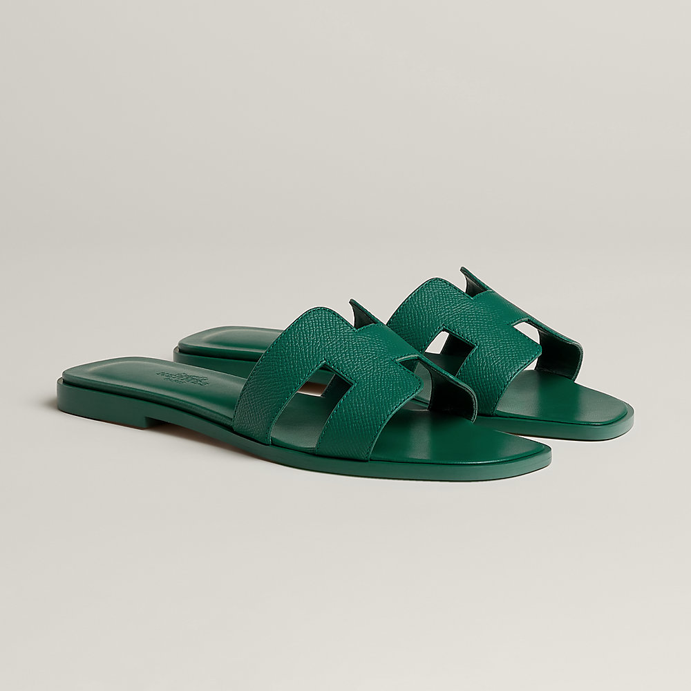 Oran sandal - Green | Hermès UK