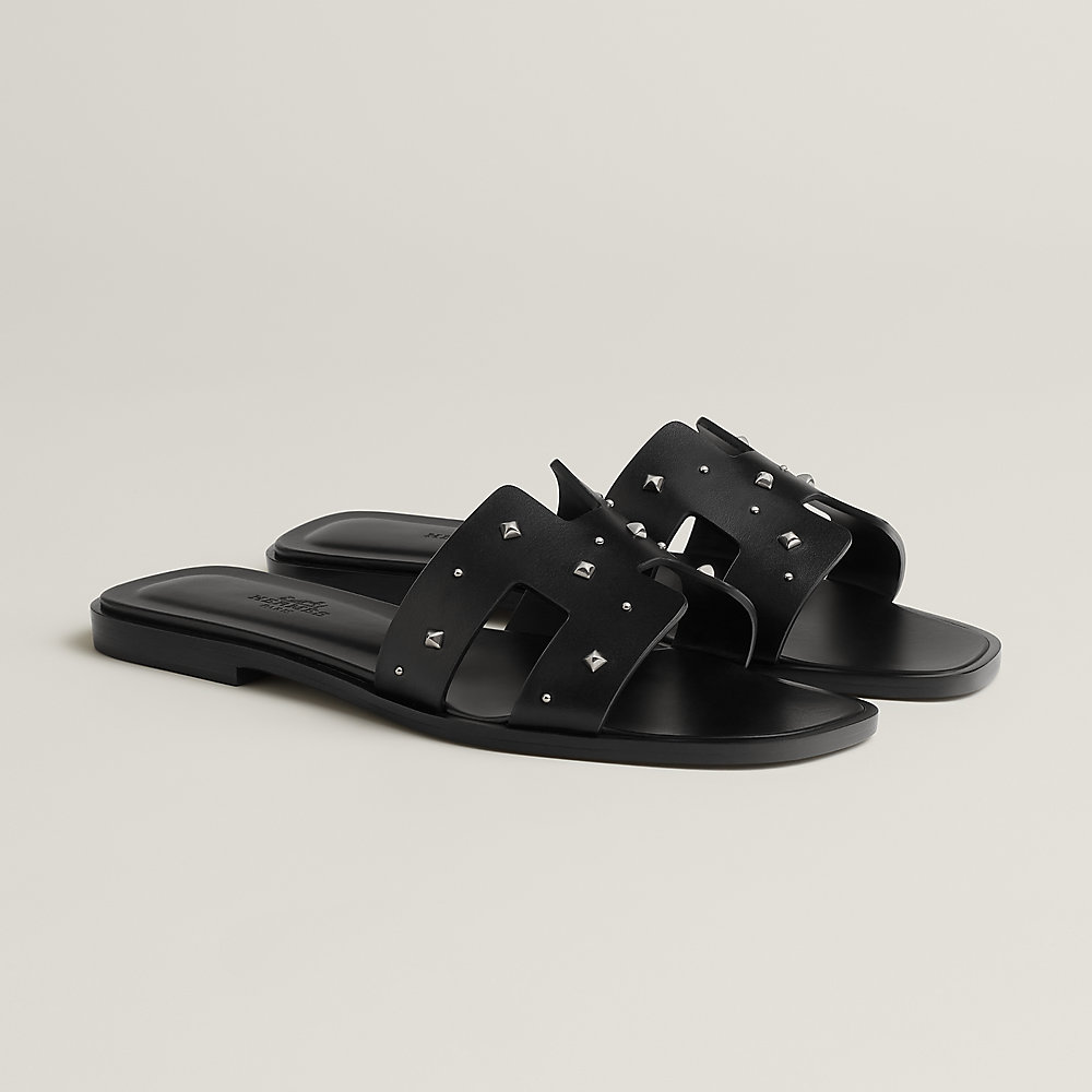 Oran sandal - Black | Hermès Saudi Arabia