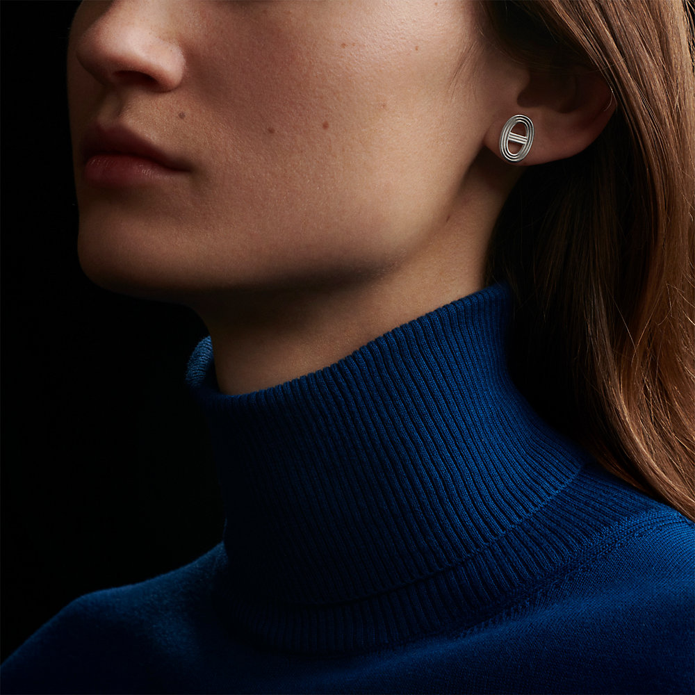 Orecchini Chaîne d’Ancre 24, modello piccolo | Hermès Italia