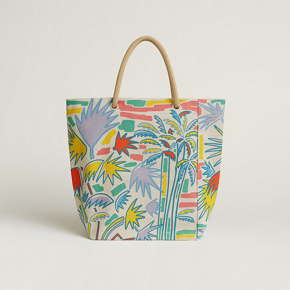 Palm tree beach bag - Orange | Hermès UK
