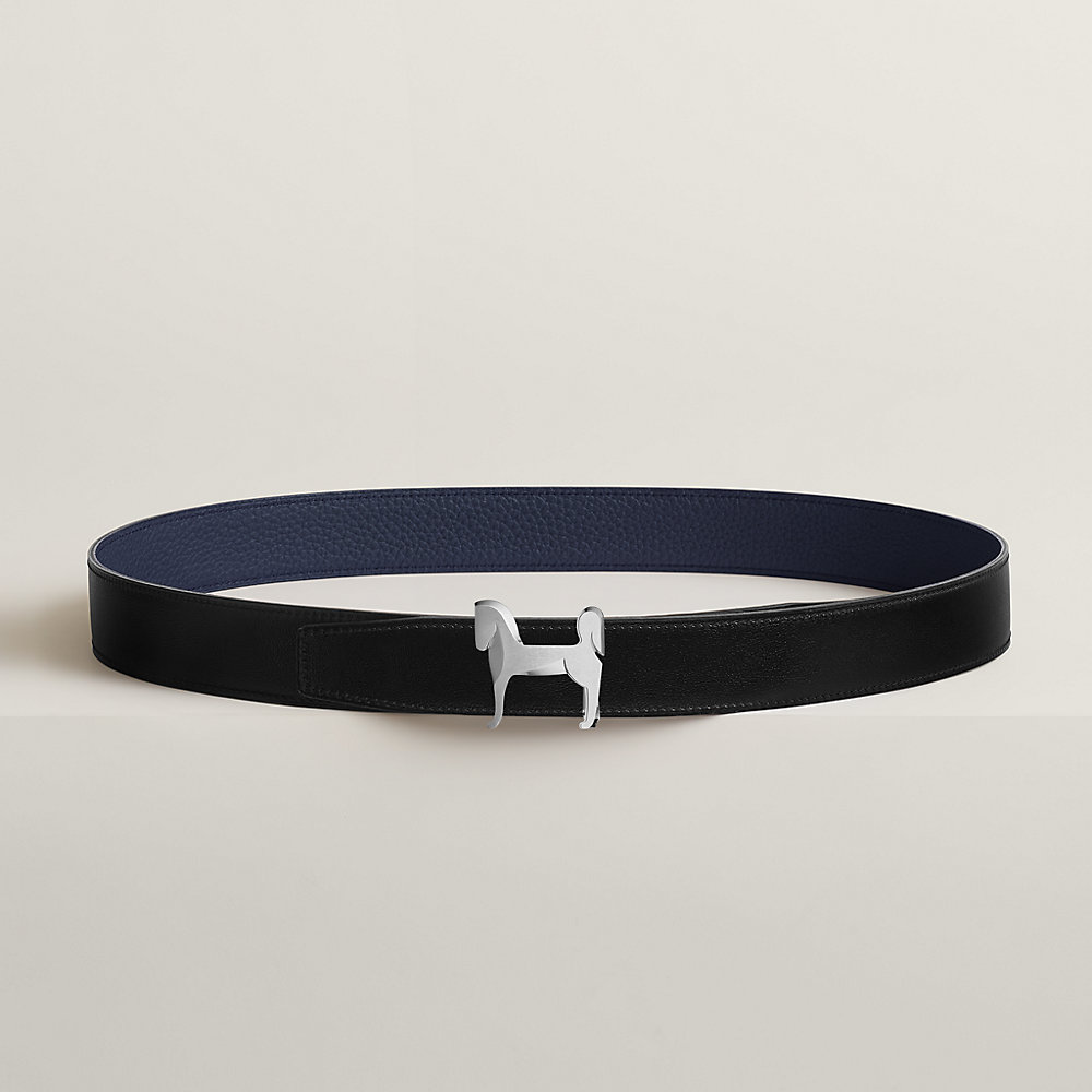 Panache belt buckle & Reversible leather strap 32 mm | Hermès USA