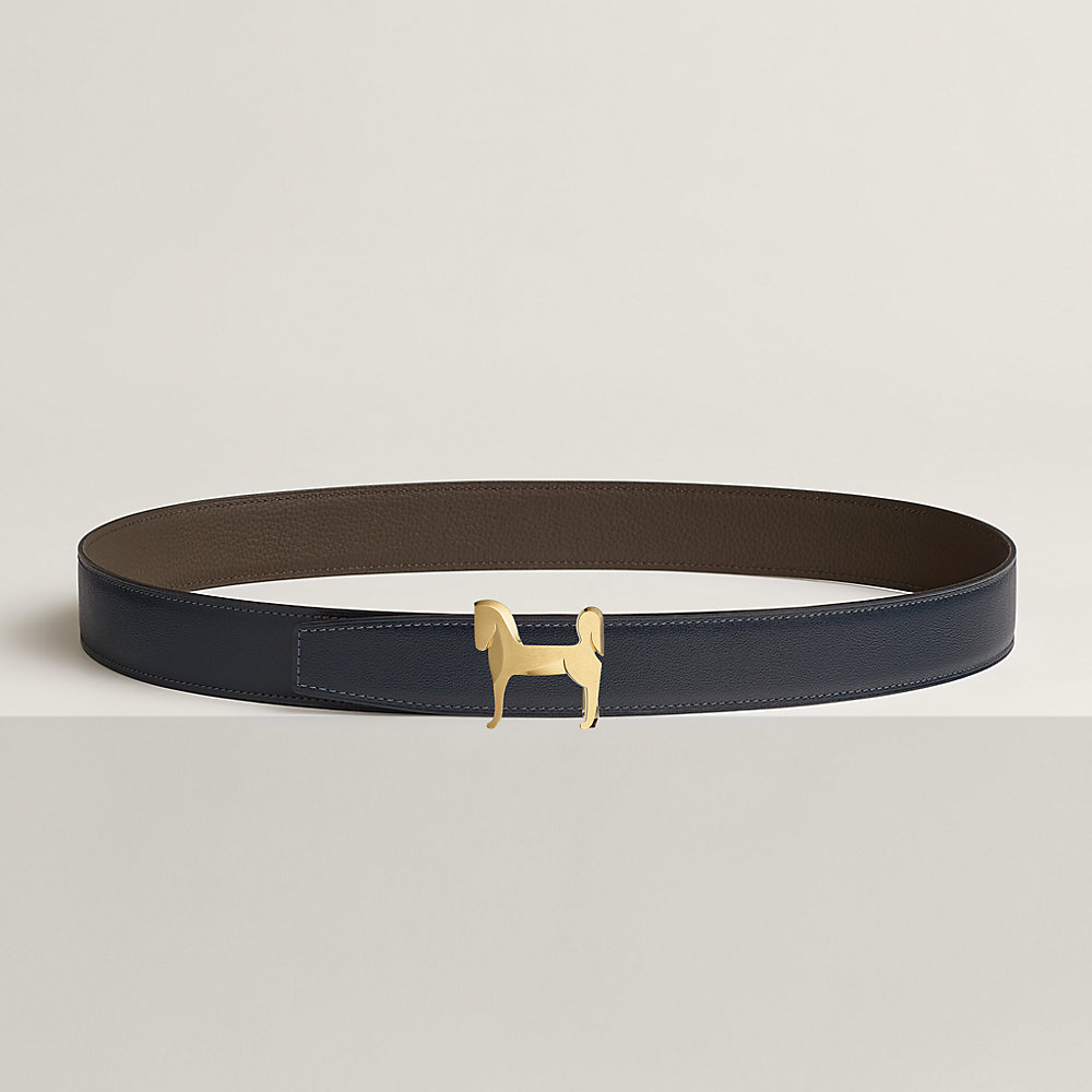 Panache belt buckle & Reversible leather strap 32 mm | Hermès UAE