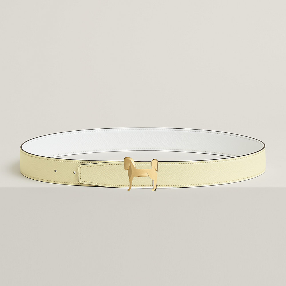 Panache belt buckle & Reversible leather strap 32 mm | Hermès Canada