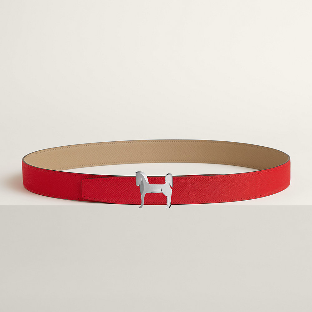 Panache belt buckle & Reversible leather strap 32 mm | Hermès Thailand