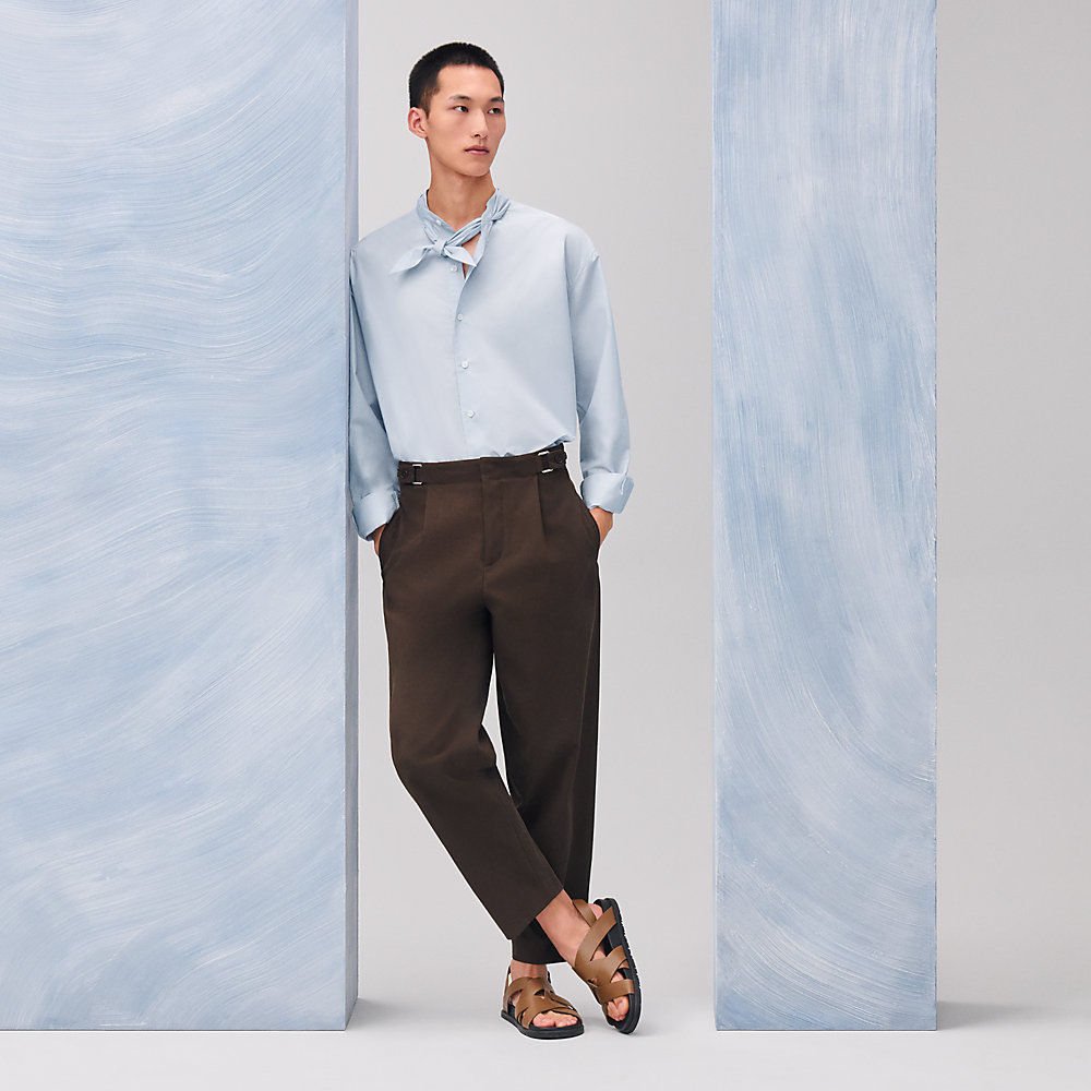 Pantalones Chicago con presillas abotonadas | Hermès España