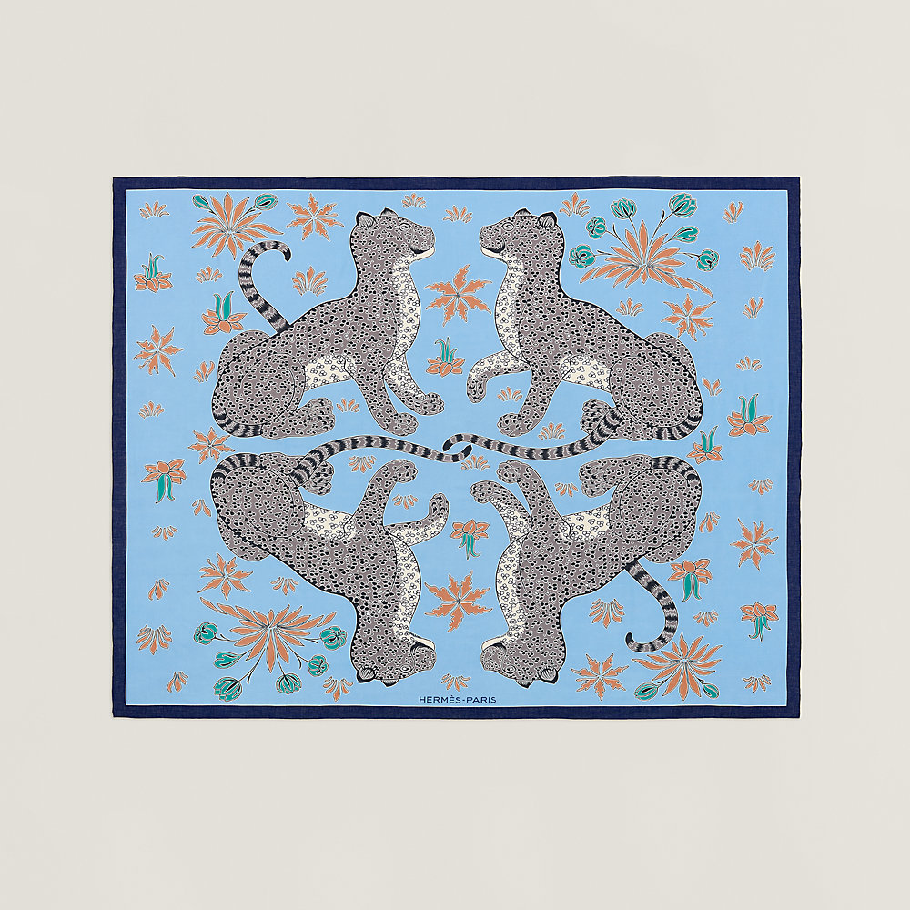 Pareô Les Léopards - Verde | Hermès Brasil