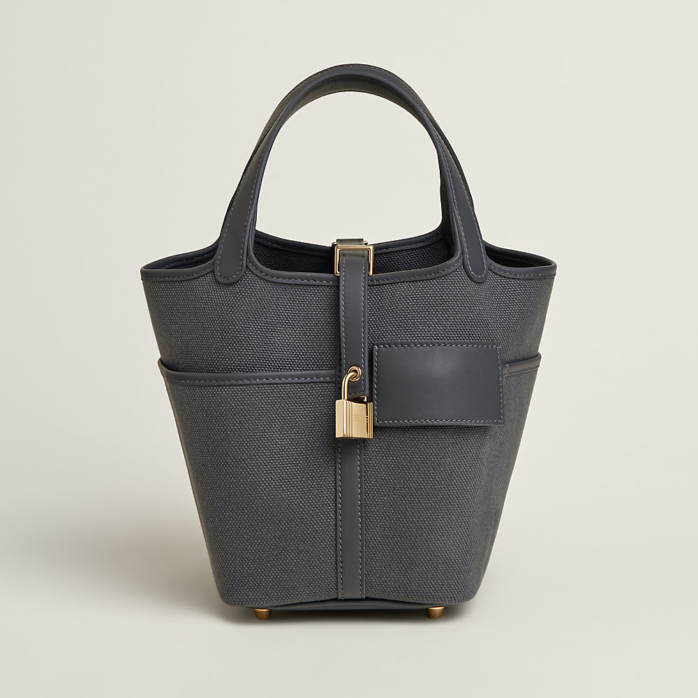 Picotin Lock 18 pocket bag - Grey | Hermès Thailand