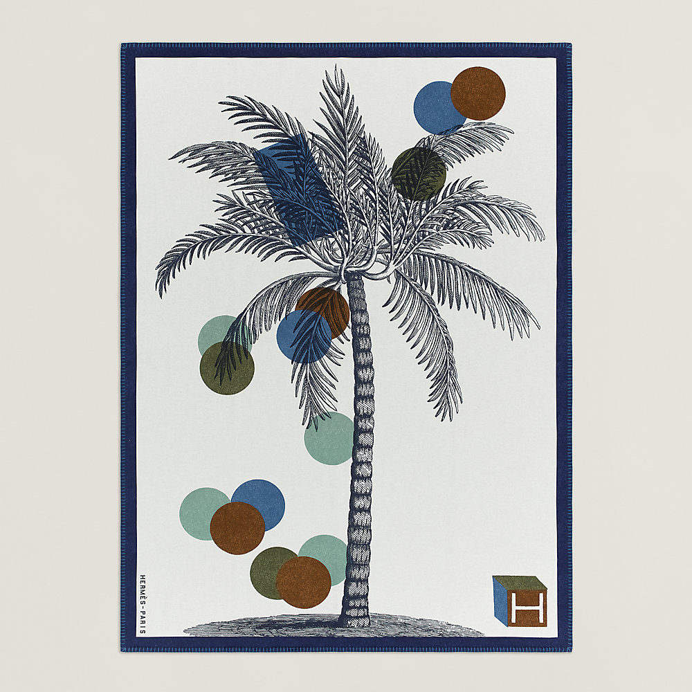 Plaid Cocotillons - Bleu | Hermès Belgique