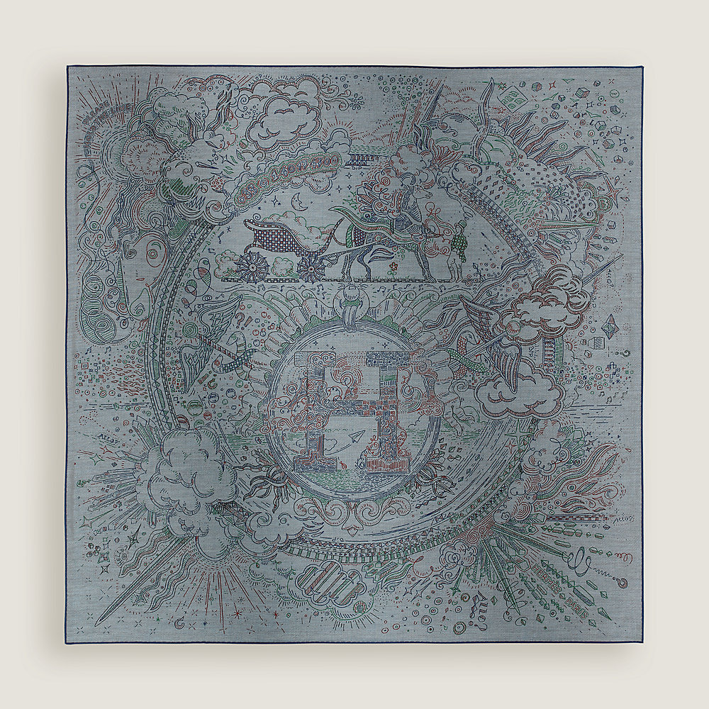 Please Hold The Line scarf 100 | Hermès Finland