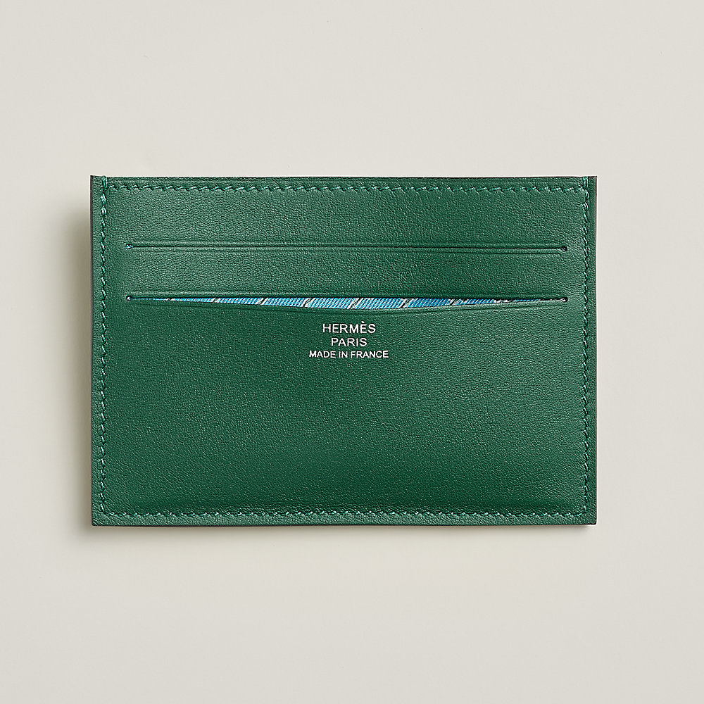 Porte-cartes Citizen Twill - Vert | Hermès France