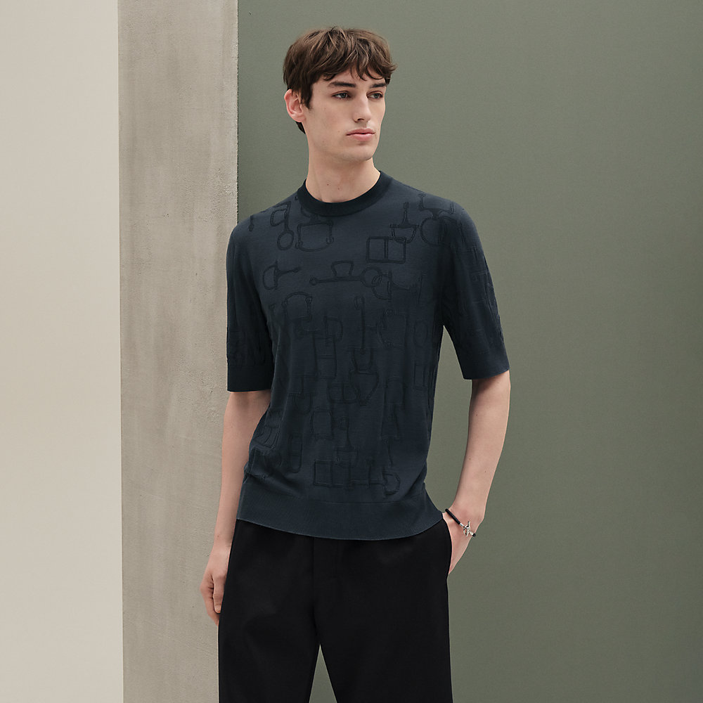 Pull collo rotondo “Méli-Mors intégral” - Nero - 3XL | Hermès Italia