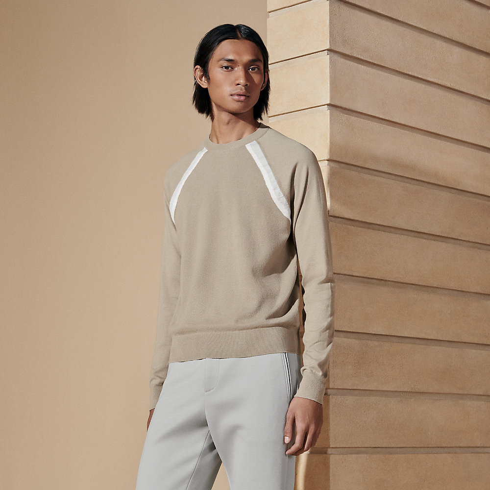 Pull collo rotondo “ondes colorées” | Hermès Italia