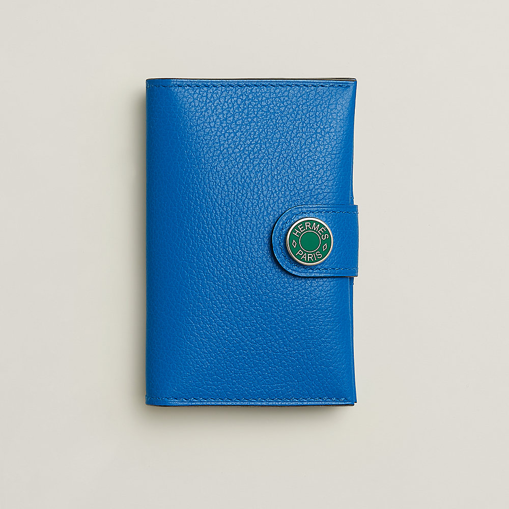 R.M.S card holder - Blue | Hermès UK