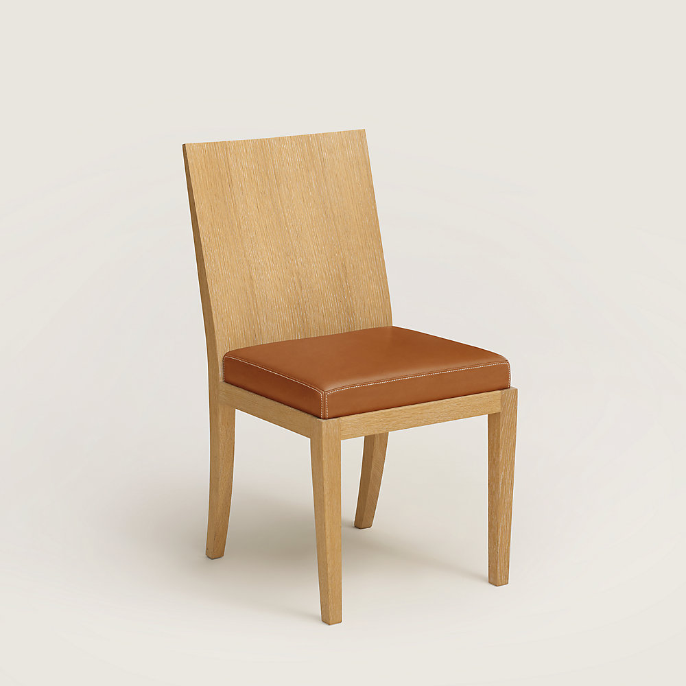 Reeditions Jean-Michel Frank par Hermès dining chair without armrests ...