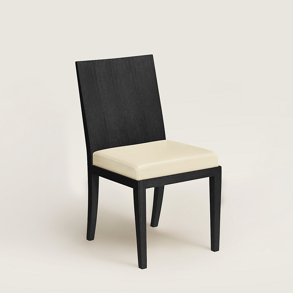 Reeditions Jean-Michel Frank par Hermès dining chair without armrests ...
