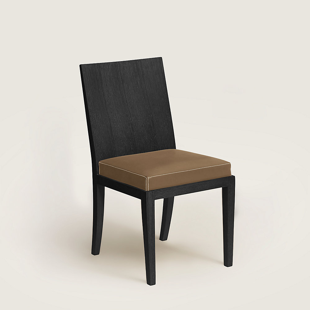 Reeditions Jean-Michel Frank par Hermès dining chair without armrests ...