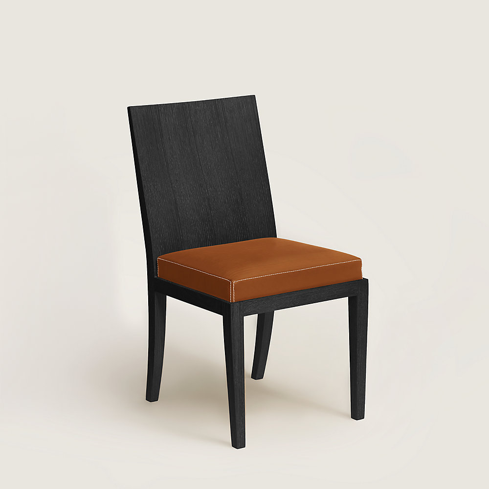 Reeditions Jean-Michel Frank par Hermès dining chair without armrests ...
