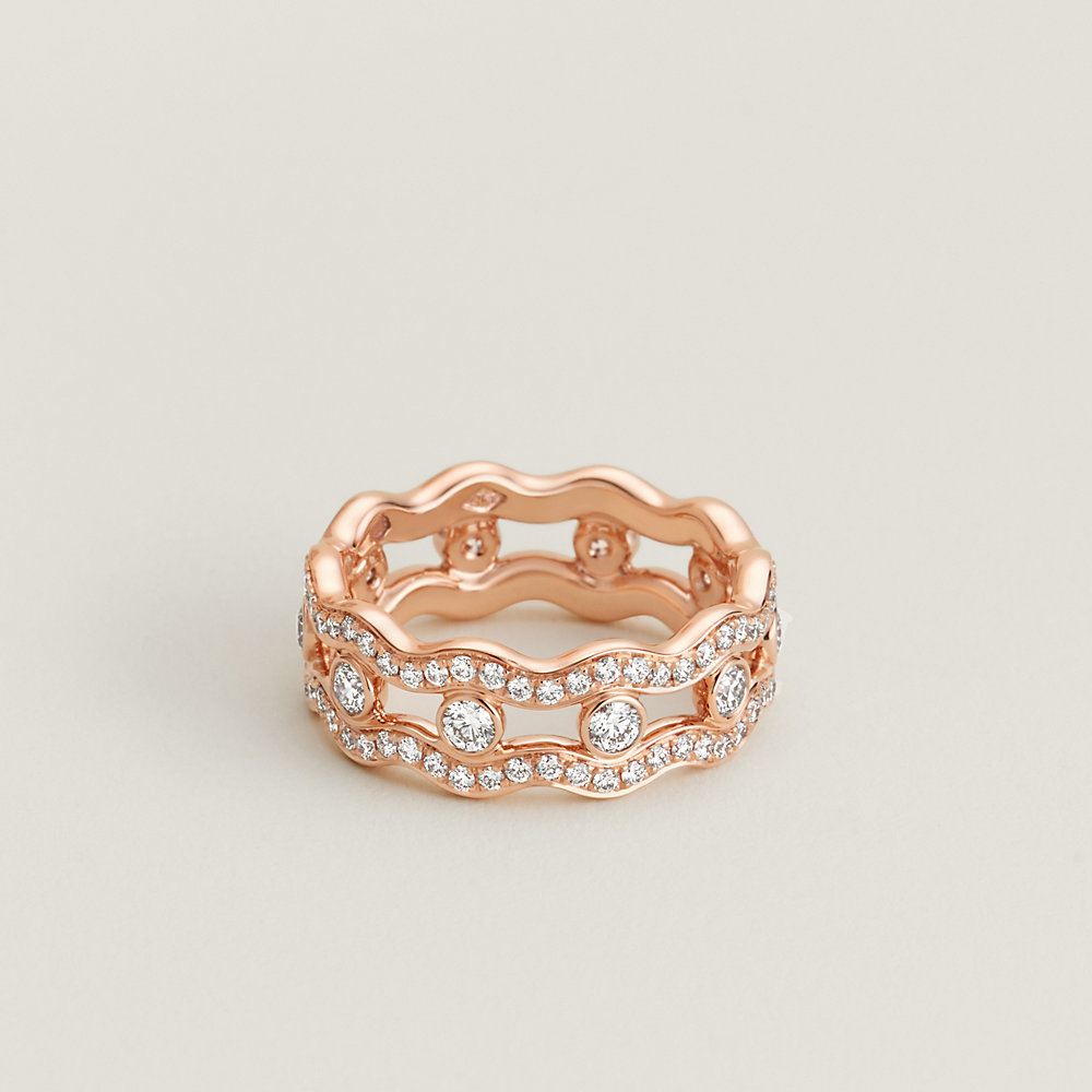 Reseau Lumiere ring - Rose gold | Hermès USA