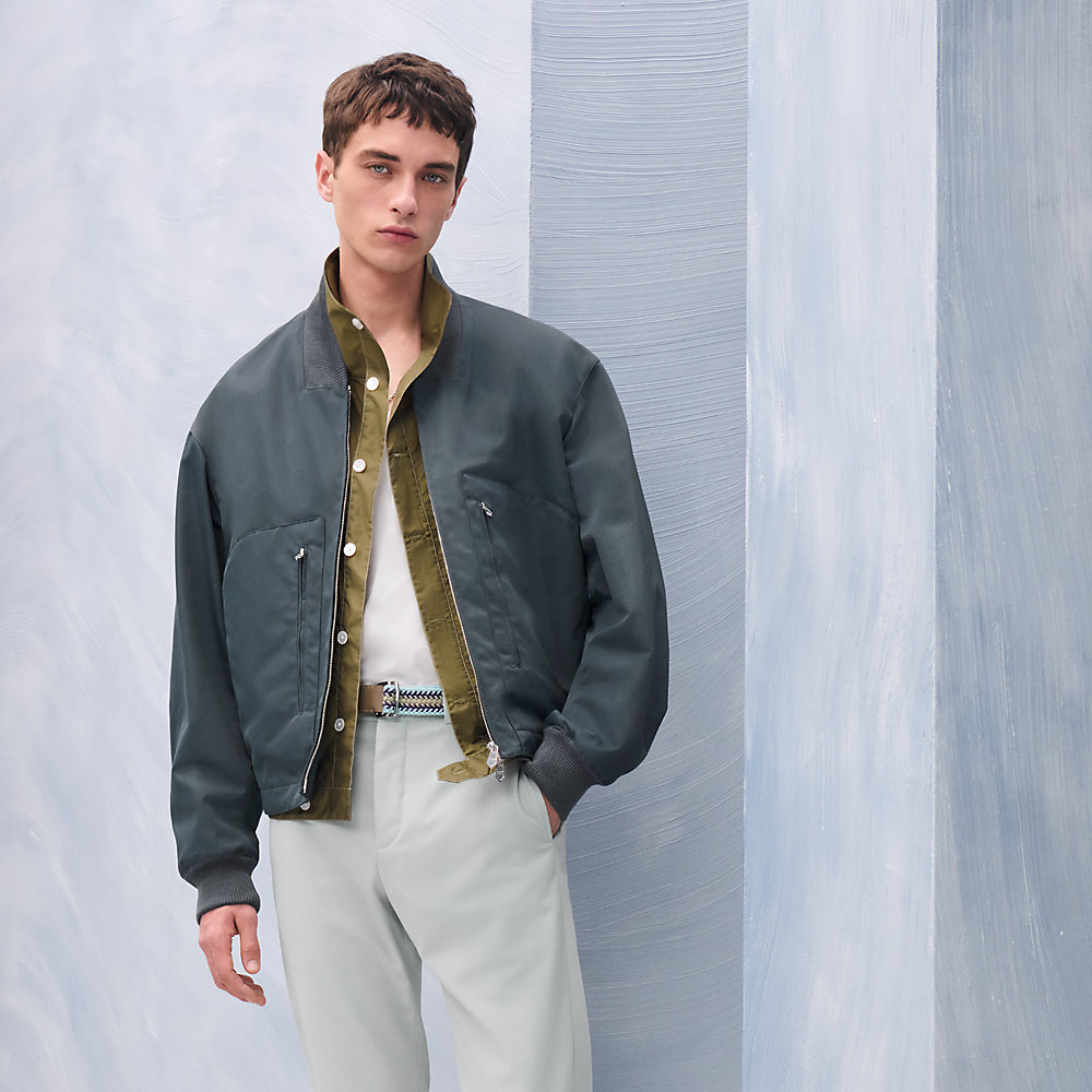 Rib-trim jacket | Hermès USA