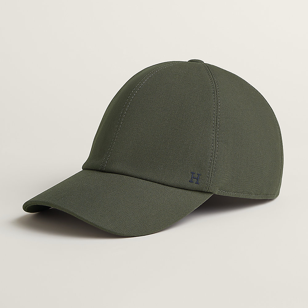 Riley H Droit cap - Green | Hermès Singapore