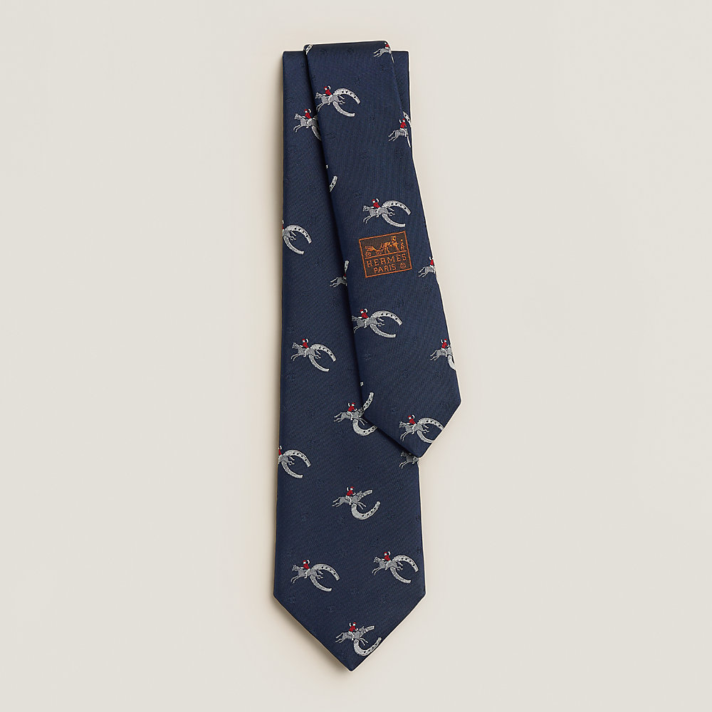 Rodeo H tie - Blue | Hermès Ireland