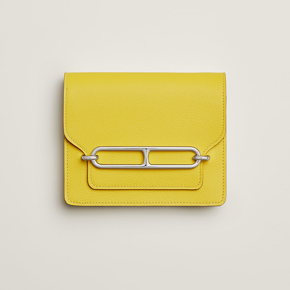 Roulis Slim bicolor wallet | Hermès Canada