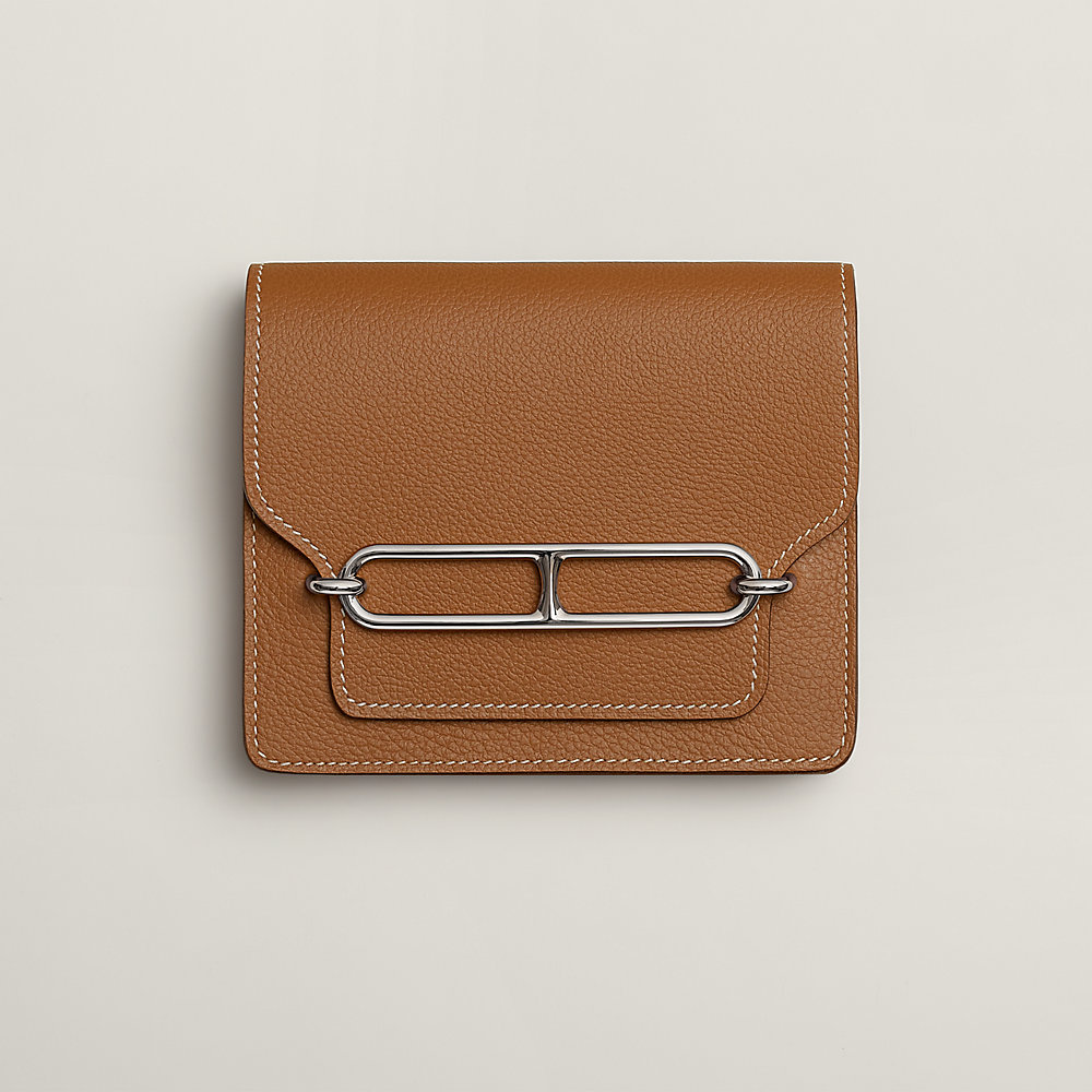 Roulis Slim bicolor wallet | Hermès Canada