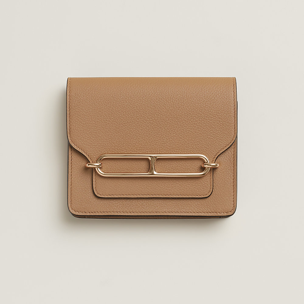 Roulis Slim bicolor wallet | Hermès Canada