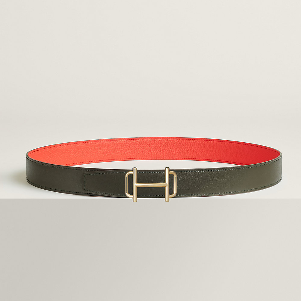 Royal belt buckle & Reversible leather strap 32 mm | Hermès Thailand