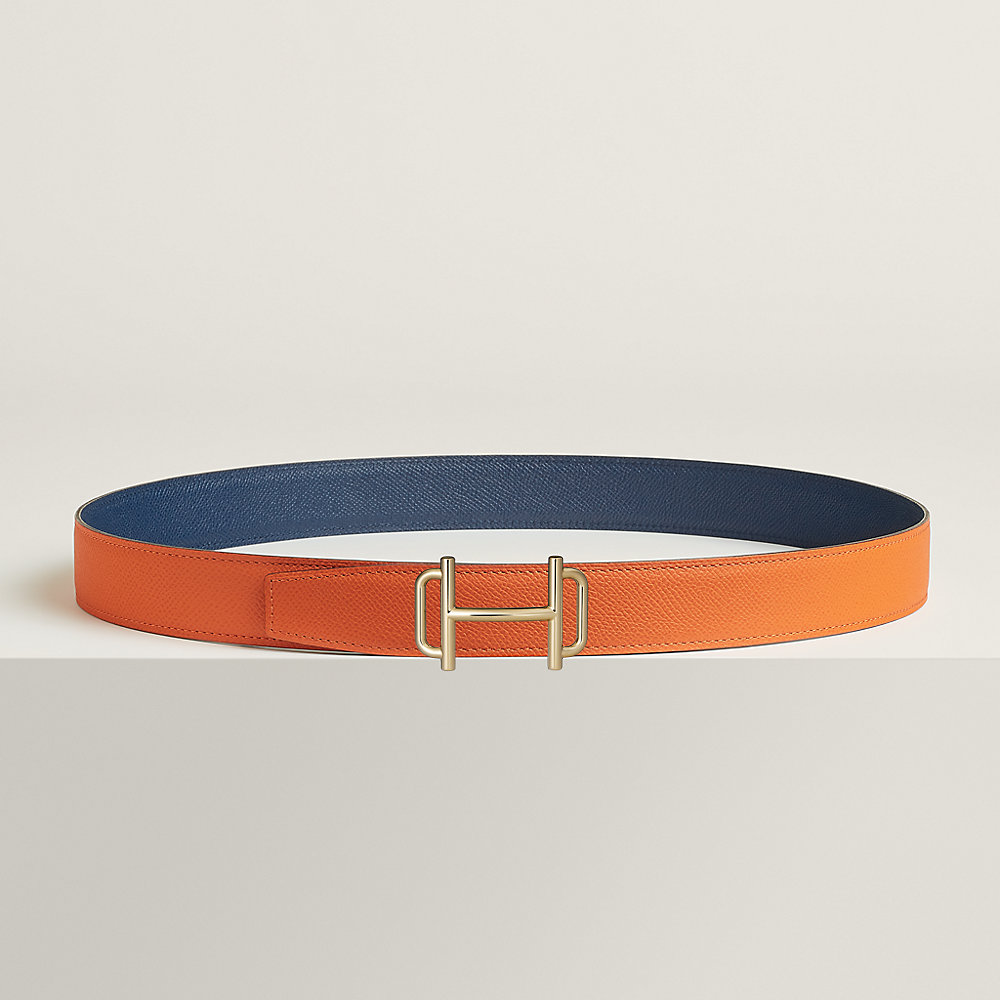 Royal belt buckle & Reversible leather strap 32 mm | Hermès UK