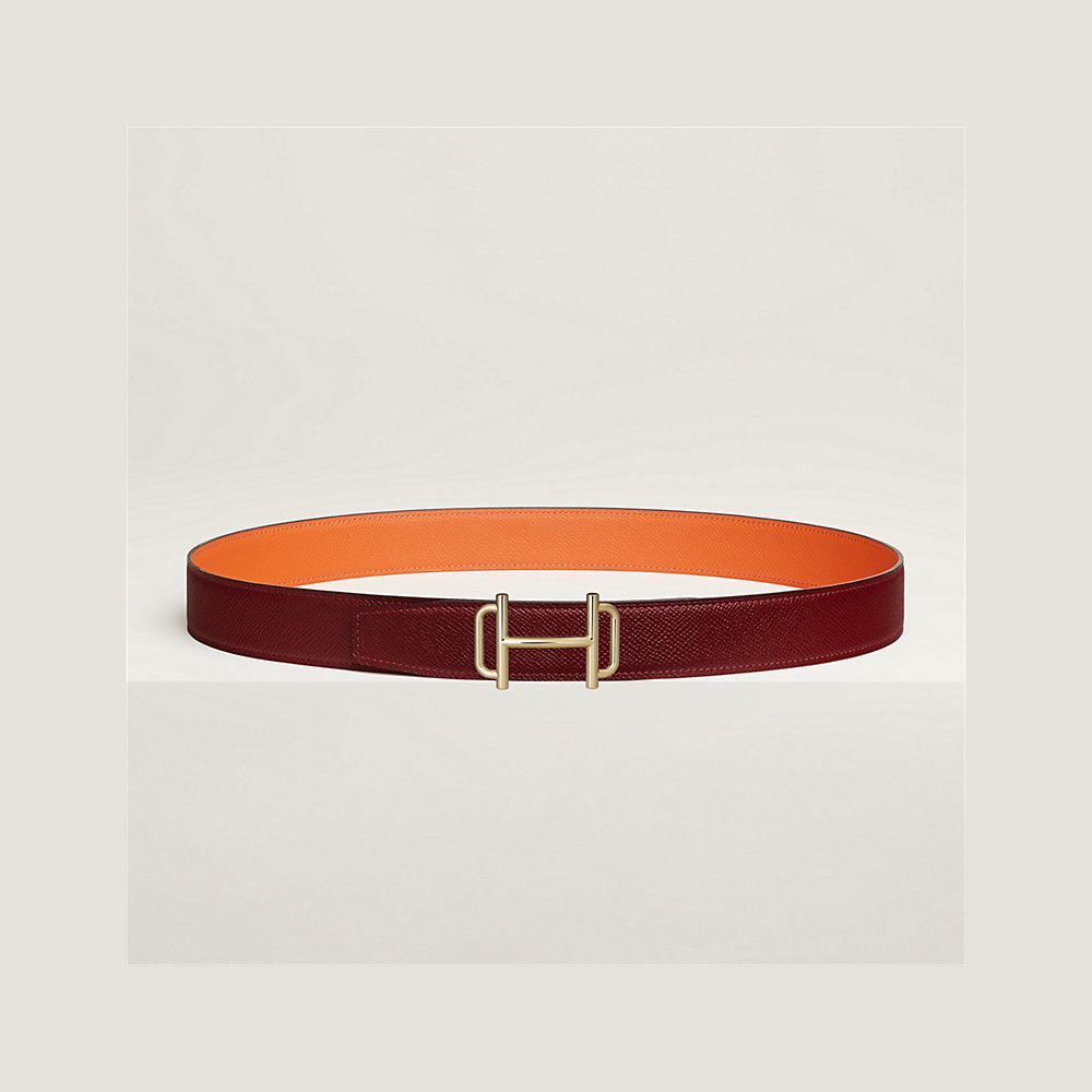 Royal belt buckle & Reversible leather strap 32 mm | Hermès UK