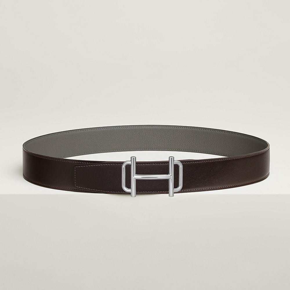 Royal belt buckle & Reversible leather strap 38 mm | Hermès UK