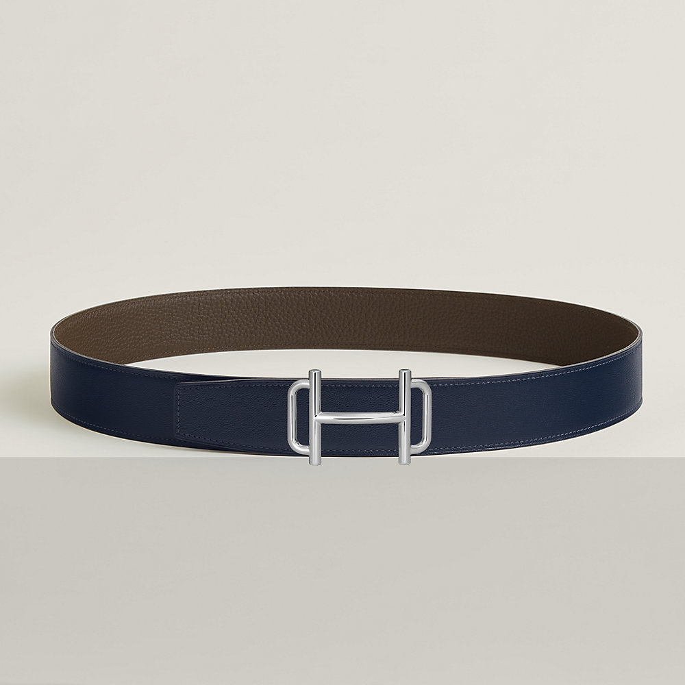 Royal belt buckle & Reversible leather strap 38 mm | Hermès UK