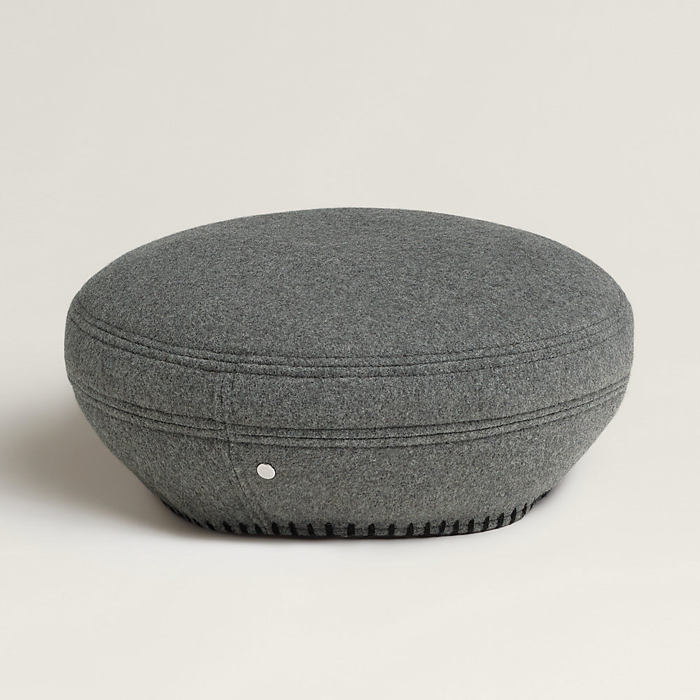 Saint-Honore Point Avalon beret - Grey | Hermès Canada