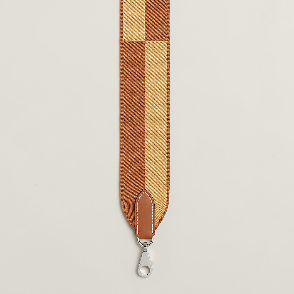 Sangle Casaque 50 mm bag strap - Orange | Hermès UAE