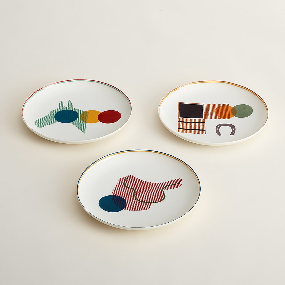 Saut Hermès set of 3 plates | Hermès Australia